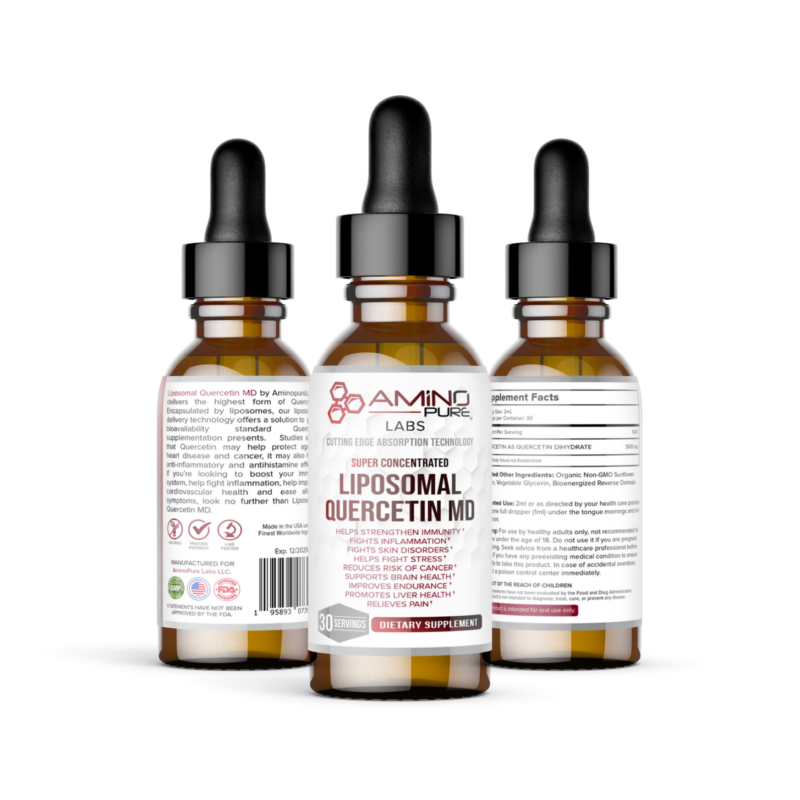 Liposomal Quercetin Extra Strength 30 servings - Amino Pure Labs